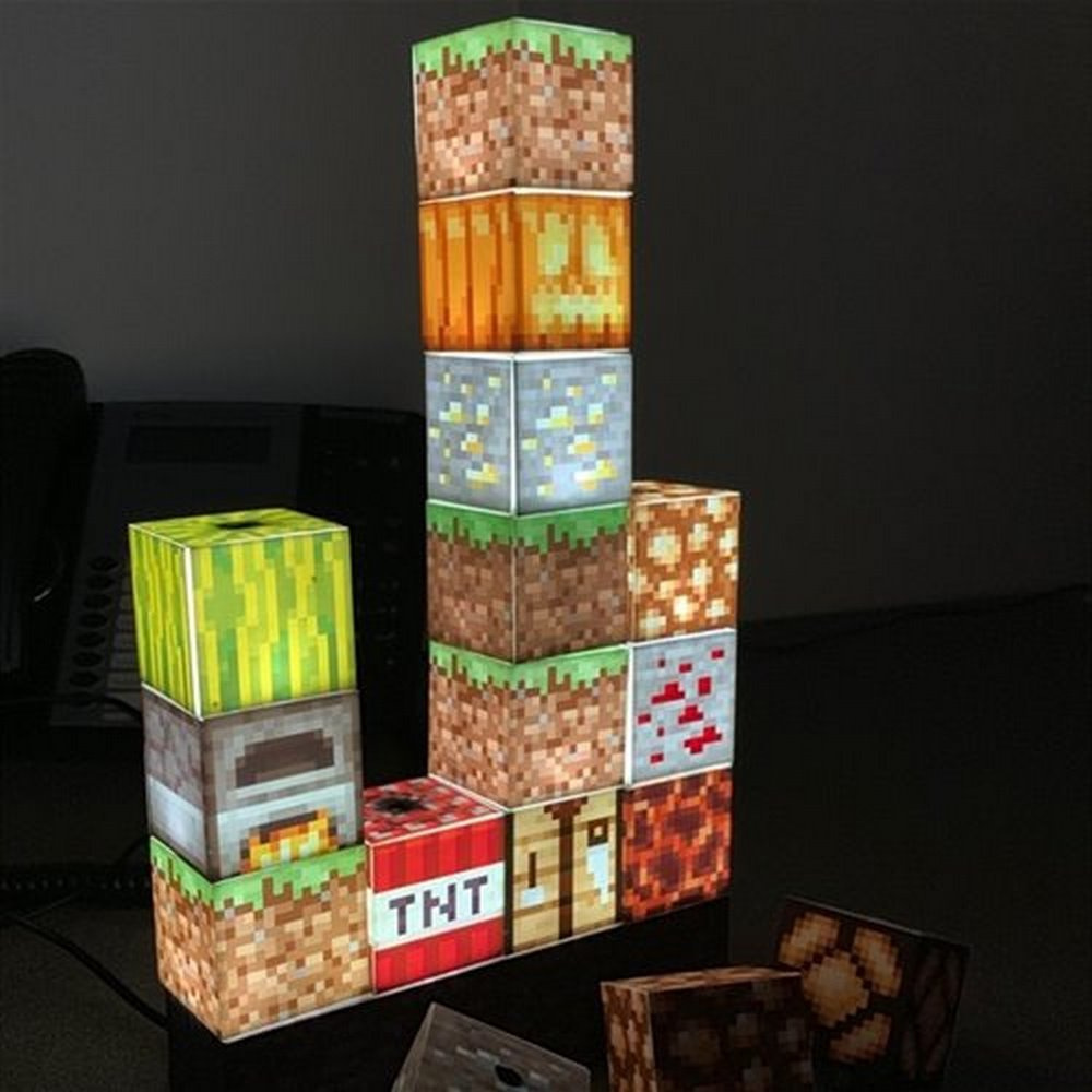 Płonąca Żyrafa - Lampka - Minecraft - 16 bloków do układania